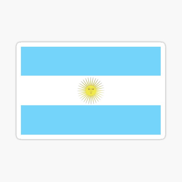 "Premium Argentina flag " Sticker by MandoAbozied | Redbubble