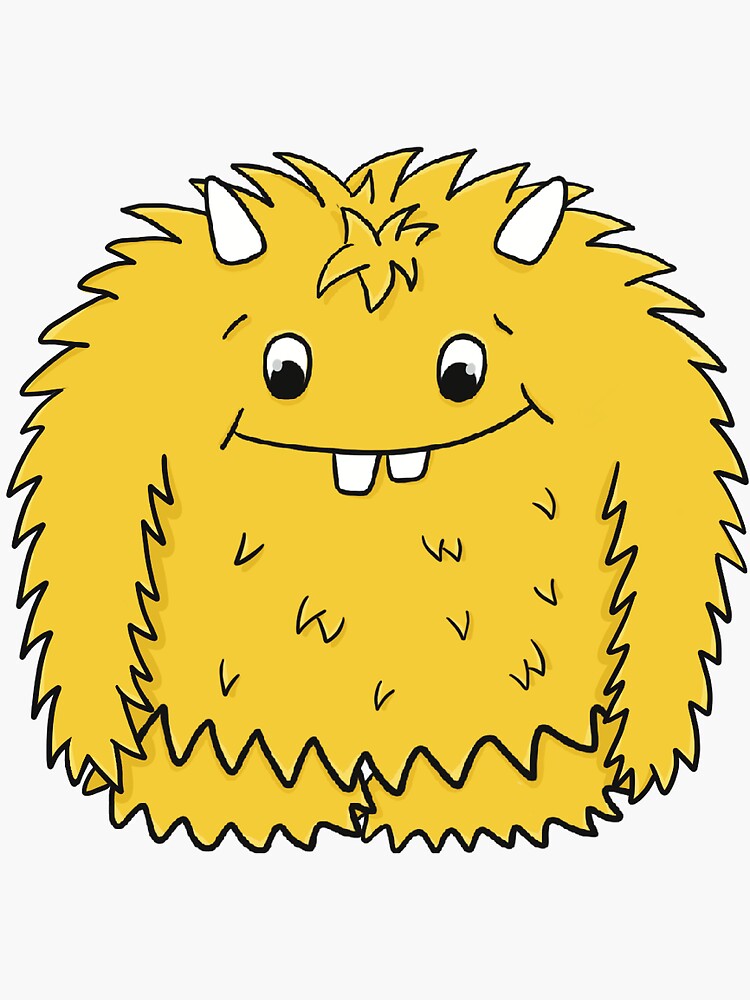 "MonsterBright - Tiny Monster Niamh " Sticker for Sale by MonsterBright ...