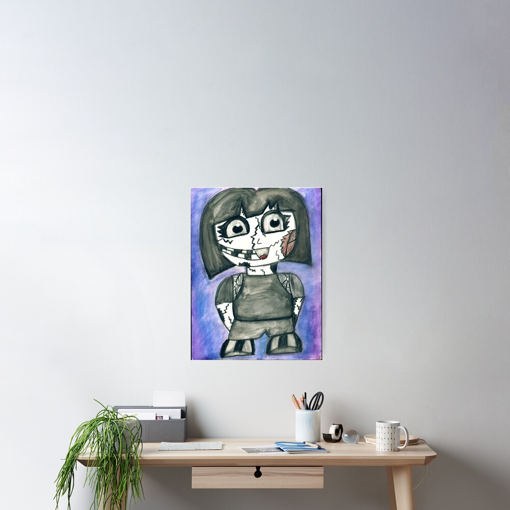 Zombie Goth Dora The Explorer Poster By Rainswonderland Redbubble