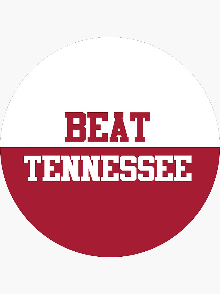 "Alabama Gameday Pin, Beat Tennessee" Sticker for Sale by mnmaguire ...