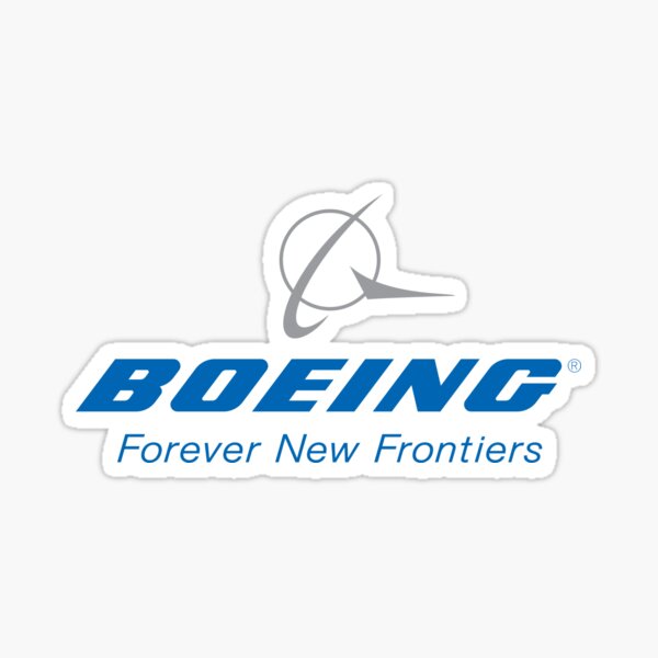 "BOEING" Sticker for Sale by AabidMatar | Redbubble