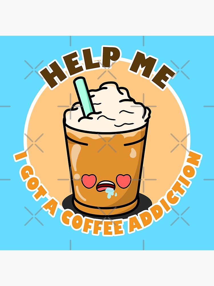 "Cute Cartoon Iced Coffee || Kawaii || Help Me, I Got A Coffee ...