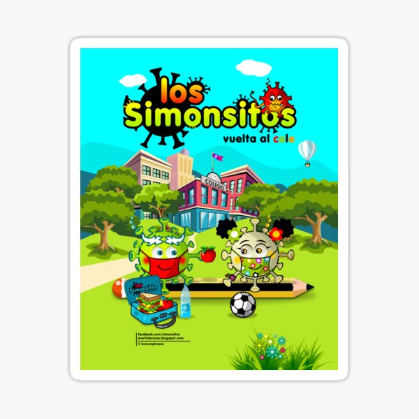 "Simonsito and Lola at recess" Sticker for Sale by simonsitos | Redbubble
