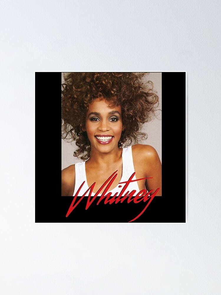 "Whitney Houston Official Smile Vintage" Poster by Bahabol | Redbubble
