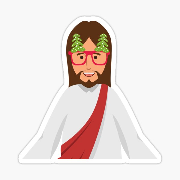 "Jesus Christ" Sticker for Sale by PassionSense | Redbubble