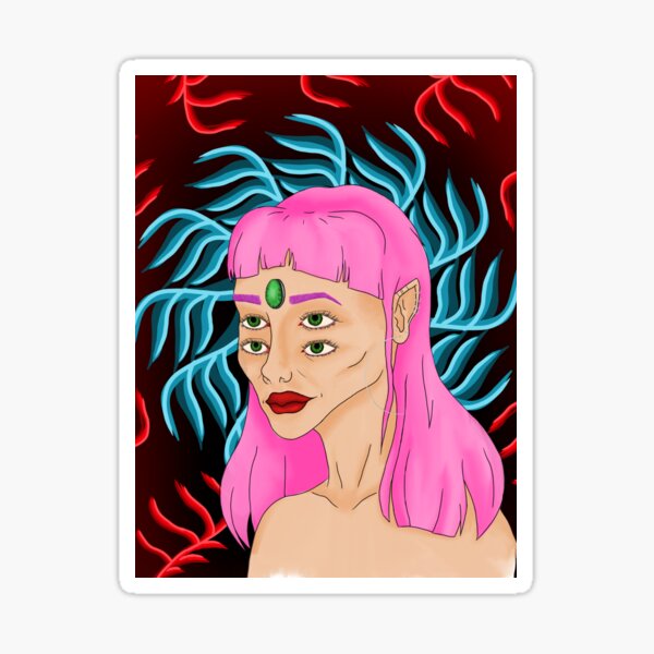 "The one who knows" Sticker for Sale by Saturneart | Redbubble