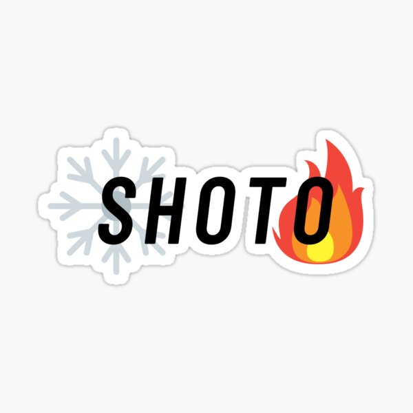 "Shoto Todoroki: Shoto V. 1" Sticker for Sale by signed-aj | Redbubble