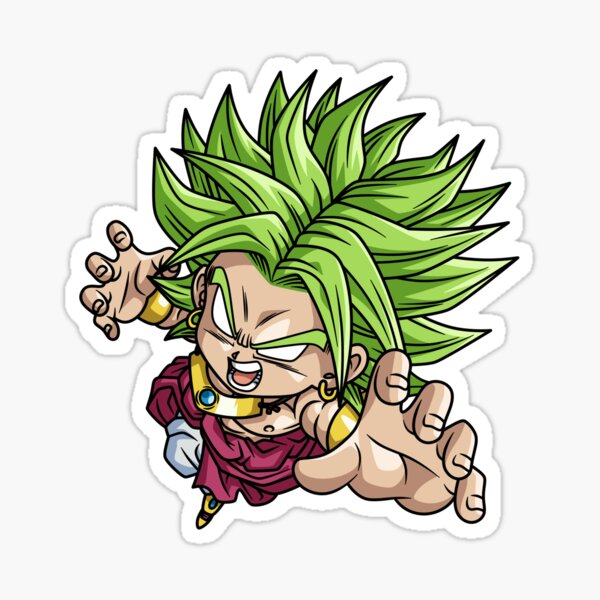 "Dragon Ball Z Chibi Broly Ssj" Sticker for Sale by JerroldFischet ...
