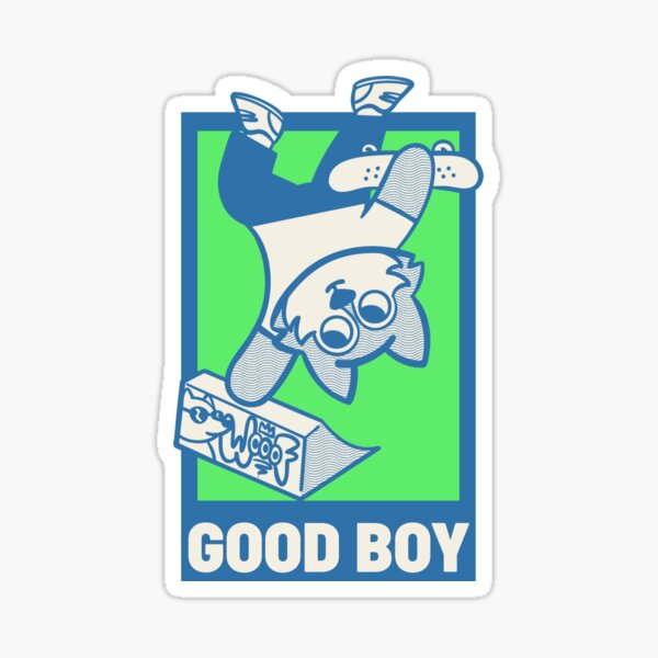 "Good Boy" Sticker for Sale by LittlePlayTeees | Redbubble