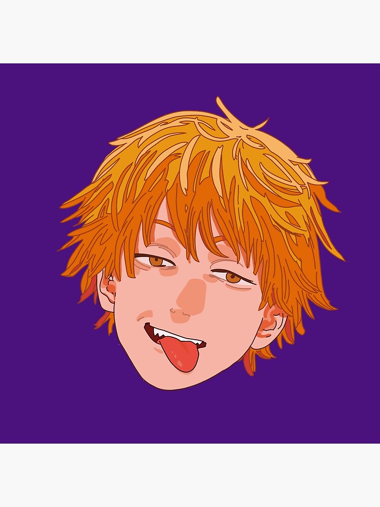 "Denji Head Chainsaw Man" Art Print by RellimEloc | Redbubble