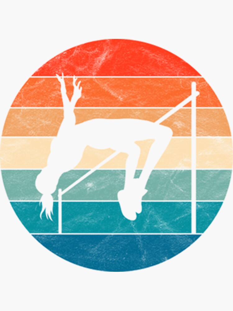 "High Jump Vintage Retro High Jump" Sticker for Sale by WarehouseHaag ...