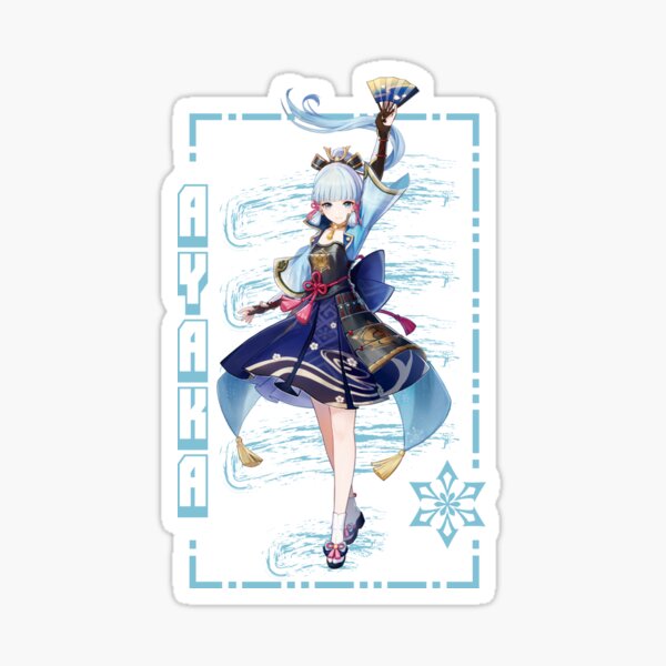 "GENSHIN IMPACT | KAMISATO AYAKA" Sticker for Sale by MaxwellYT | Redbubble