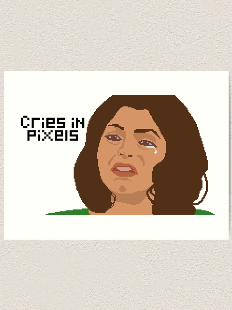 "Cries in pixels - Pixel art" Art Print for Sale by UGSstudios | Redbubble