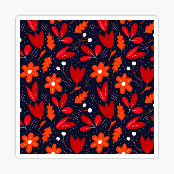 "ORANGE COLOR FLOWERS " Sticker for Sale by invertstore | Redbubble