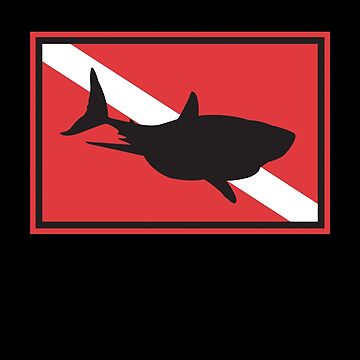 "SCUBA Shark Dive Flag" Sticker for Sale by SportsT-Shirts | Redbubble