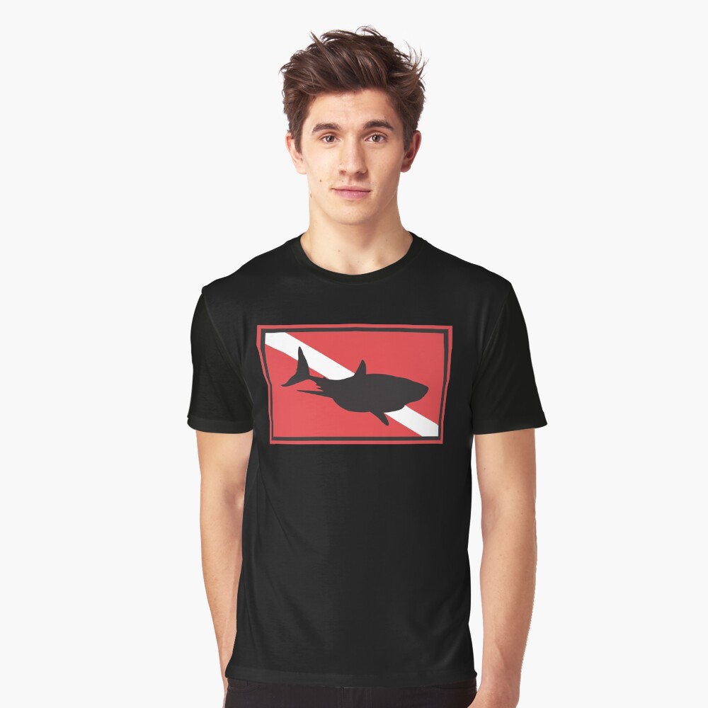 "SCUBA Shark Dive Flag" Sticker for Sale by SportsT-Shirts | Redbubble
