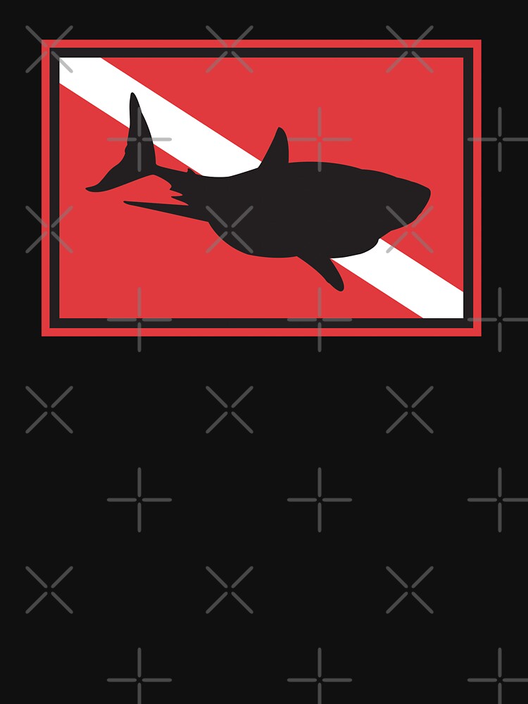 "SCUBA Shark Dive Flag" T-shirt for Sale by SportsT-Shirts | Redbubble ...