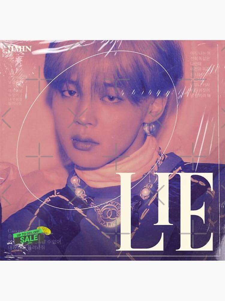 "[BTS] LIE JIMIN" Sticker for Sale by ale040504 | Redbubble