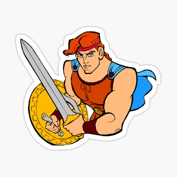 "Copy of hercules" Sticker for Sale by KnitNknot | Redbubble