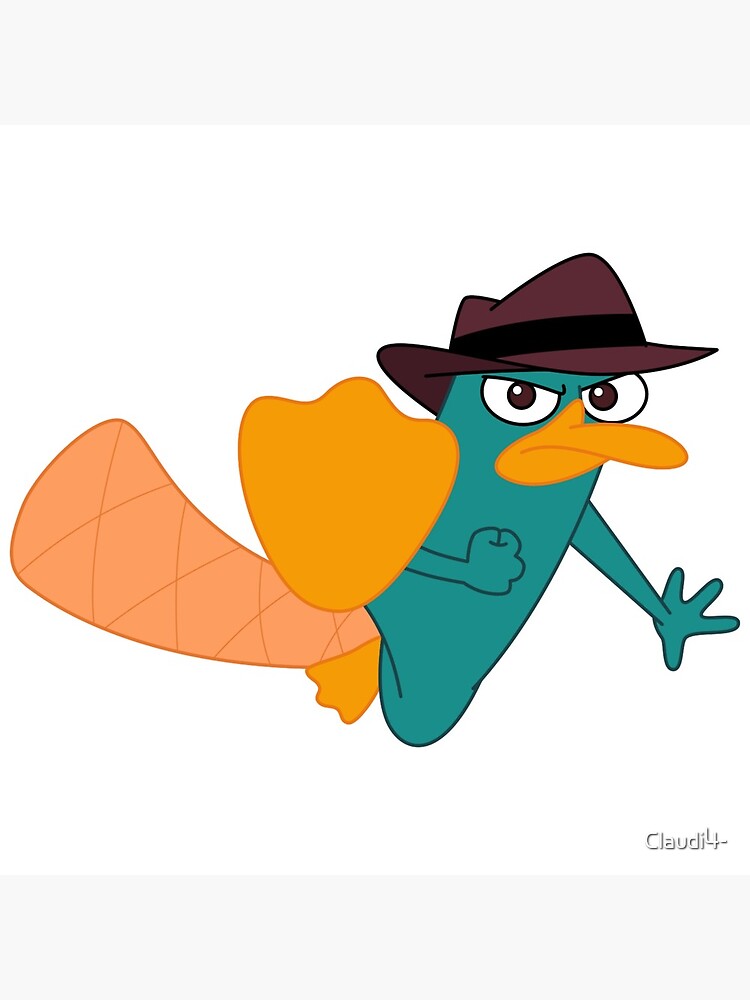 Perry the Platypus flying kick Premium Matte Vertical Poster sold by ...