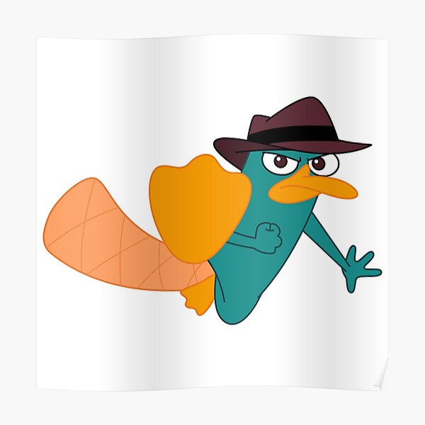 "Perry the Platypus flying kick" Poster for Sale by Claudi4- | Redbubble