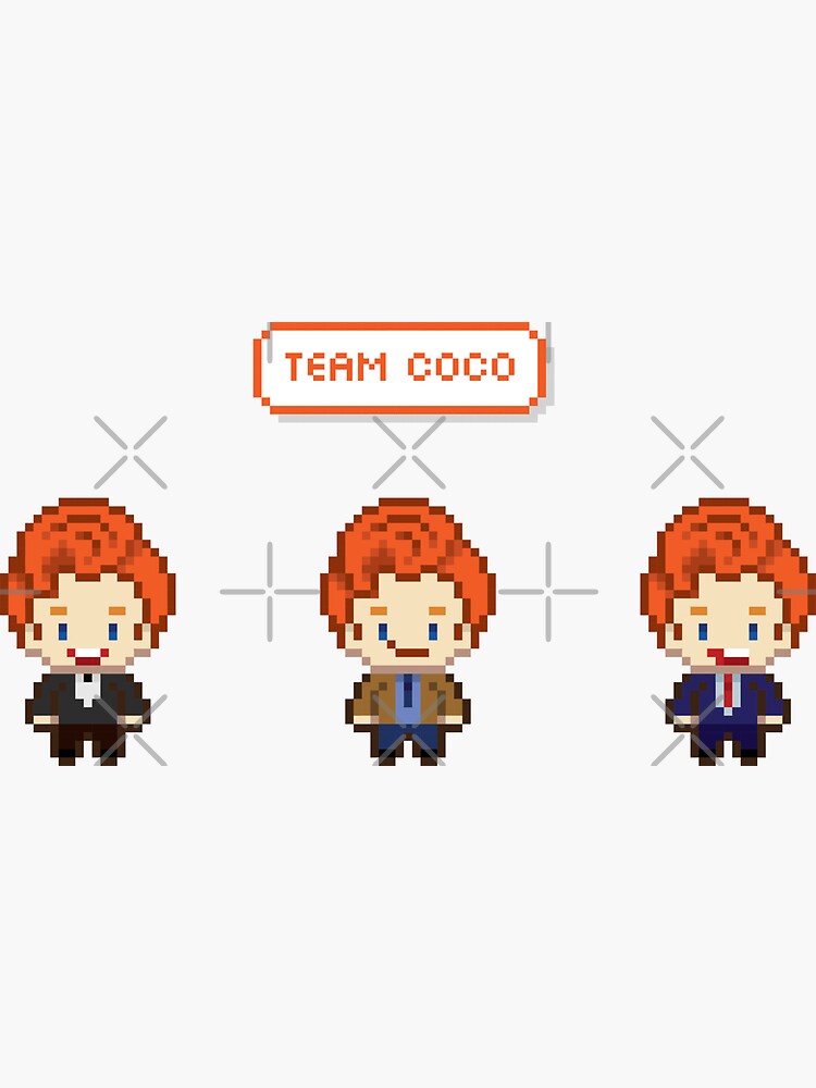"Pixel Conan Trio" Sticker for Sale by thedustyshelves | Redbubble