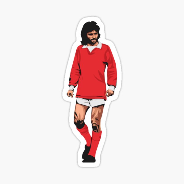 "George Best" Sticker for Sale by siddick49 | Redbubble