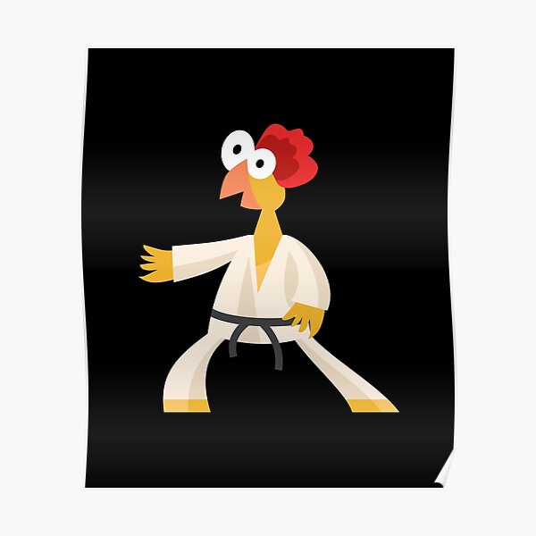"Funny Karate Rubber Chicken " Poster by Merchking1 | Redbubble