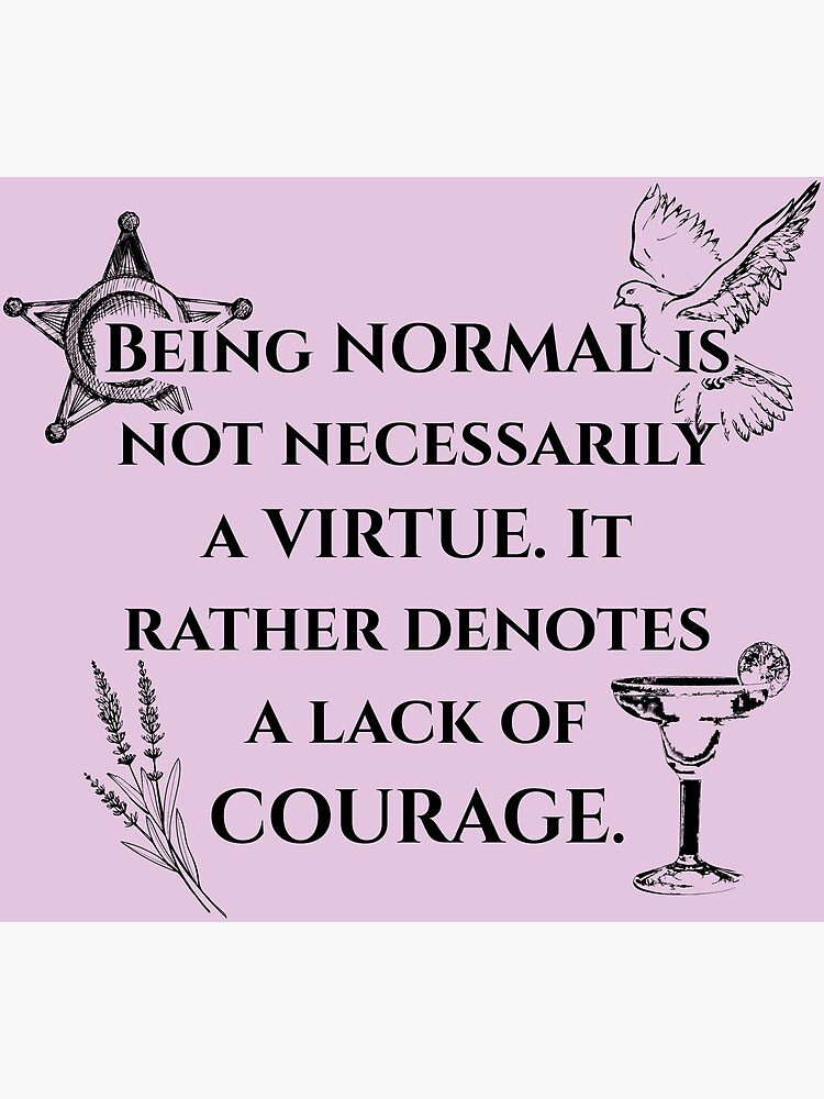 "Practical Magic Aunt Frances Quote- 'Being Normal'" Photographic Print ...