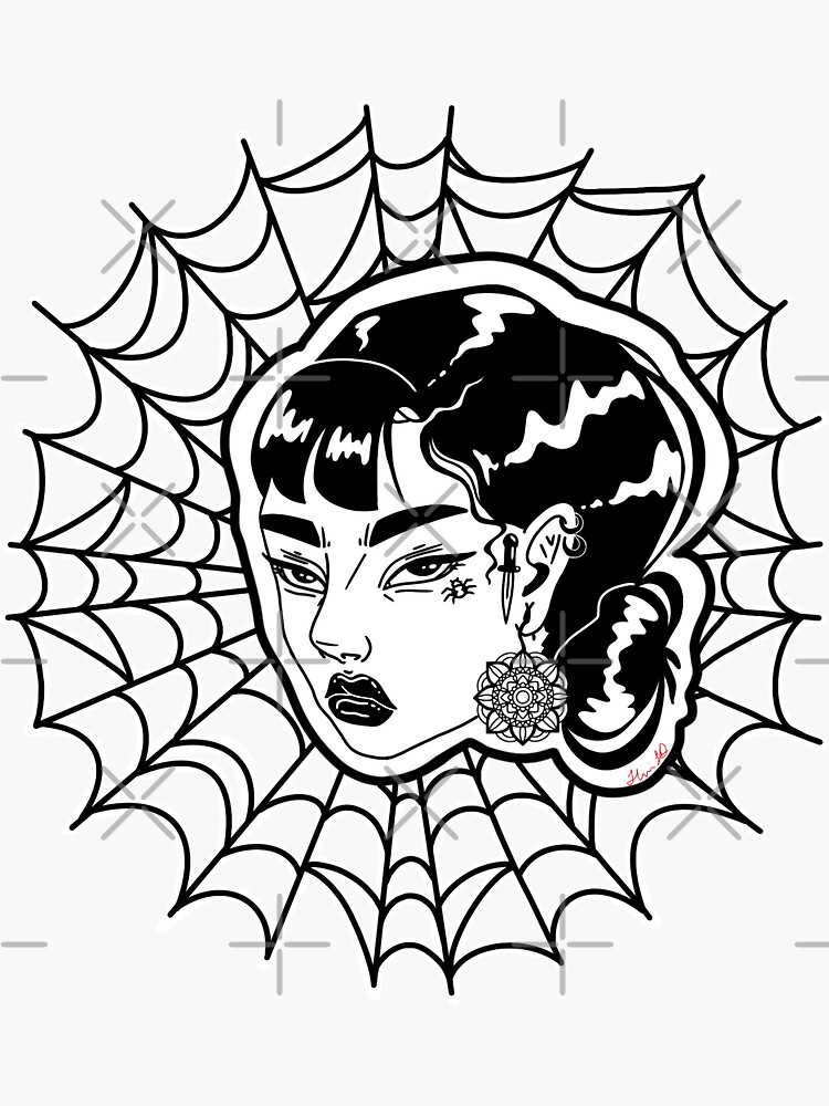 "Bad lady" Sticker for Sale by Lluvia-lopez | Redbubble