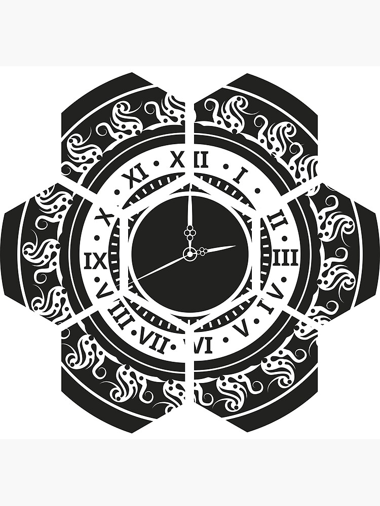 "Hexa clock" Poster by DesignDL | Redbubble