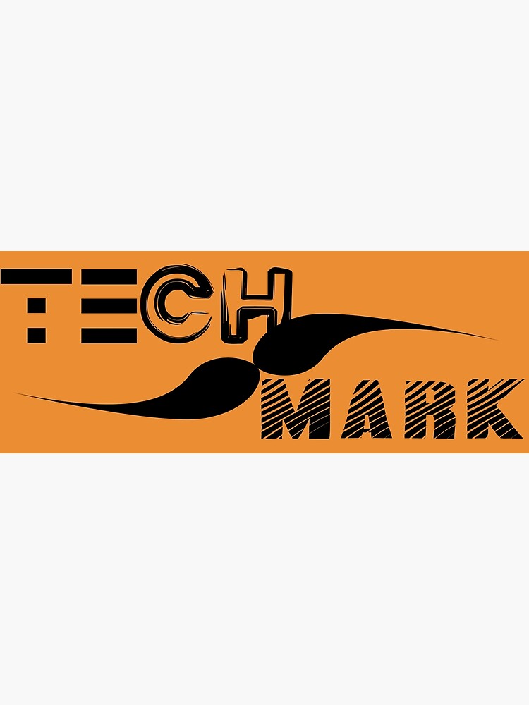 "Tech Mark Text Logo " Art Print for Sale by Bkgrart | Redbubble