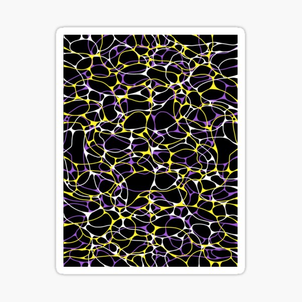 "Subtle abstract non-binary pride flag" Sticker for Sale by ...