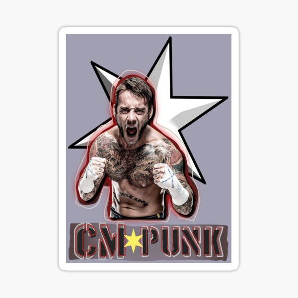 "CM Punk" Sticker for Sale by Tomaz75 | Redbubble