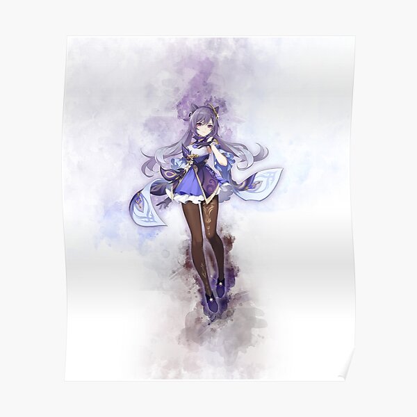 "Genshin Impact Anime Character Keqing Essential " Poster for Sale by ...
