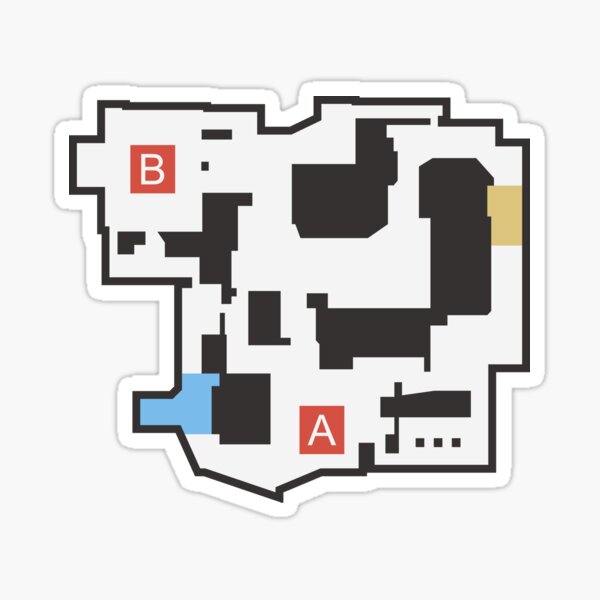 Cs Go Mirage Map Art Sticker For Sale By Cringe It Redbubble
