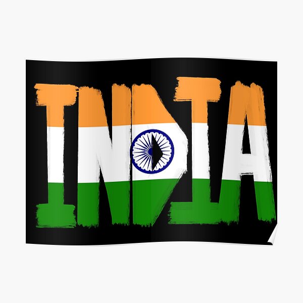 "My Indian flag T-shirt, Indian flag ,T-shirt, India" Poster for Sale ...