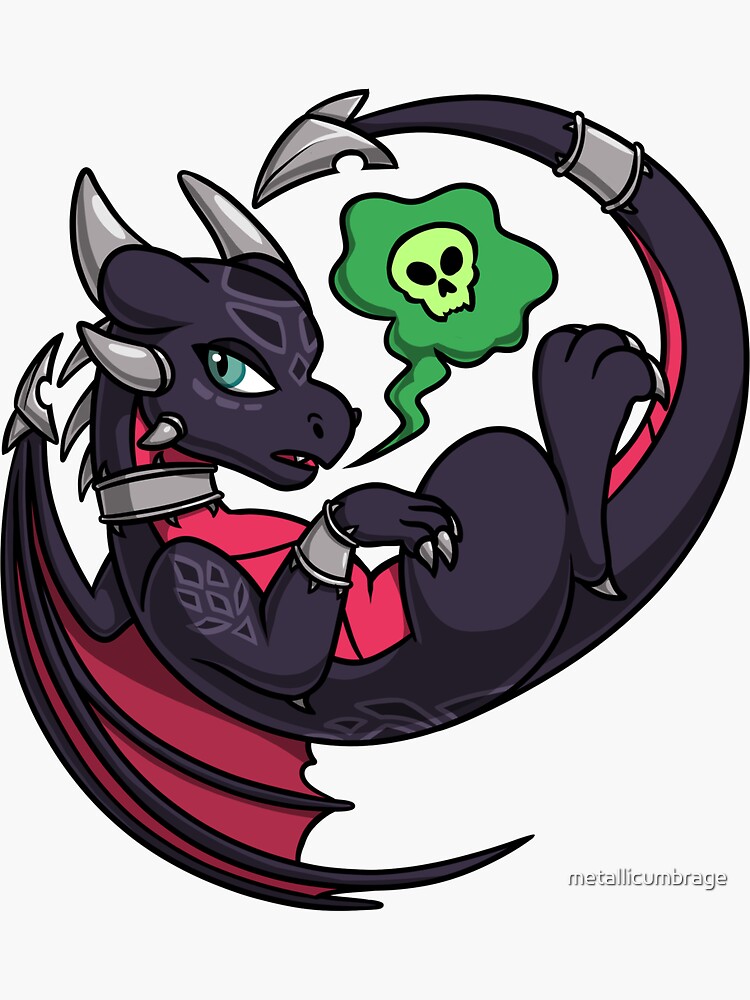 "Poison Breath" Sticker for Sale by metallicumbrage | Redbubble