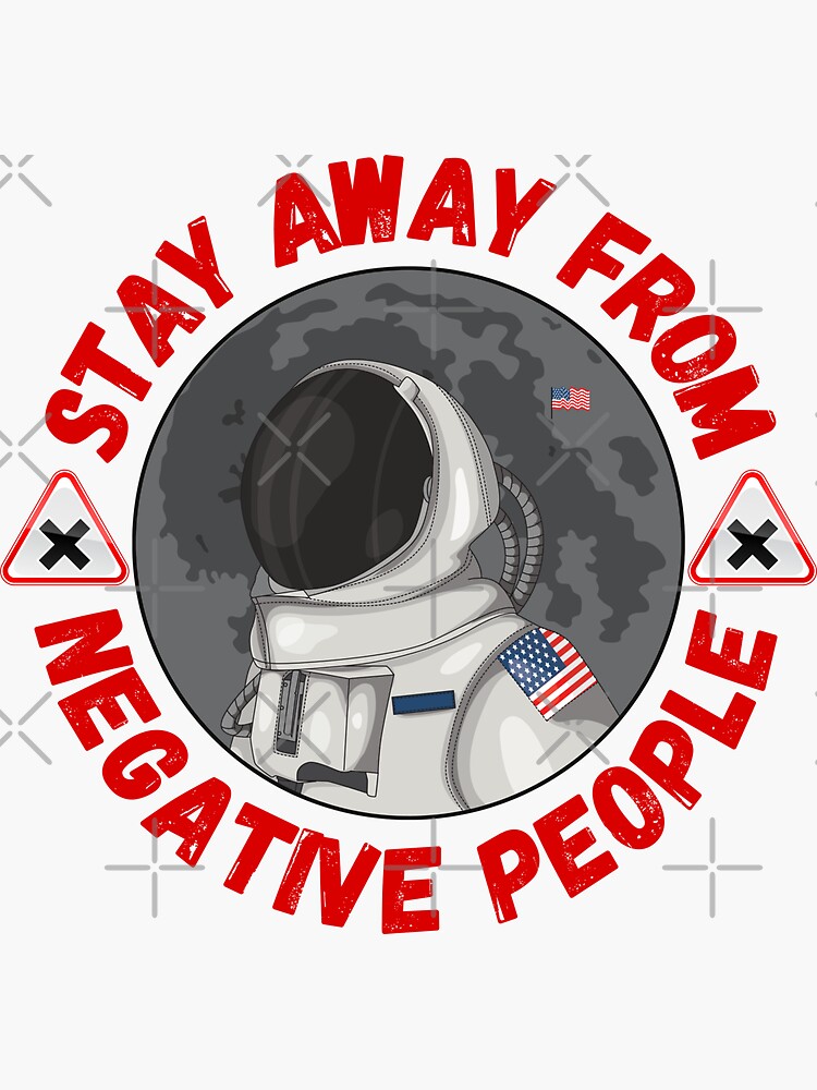 "Avoid Negative People Meme" Sticker for Sale by LifeMessages | Redbubble