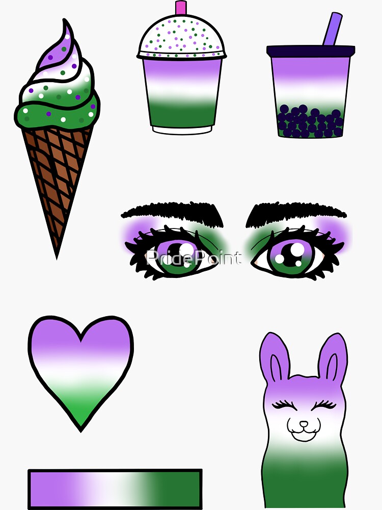 "Genderqueer Pride Sticker Pack" Sticker for Sale by PridePoint | Redbubble