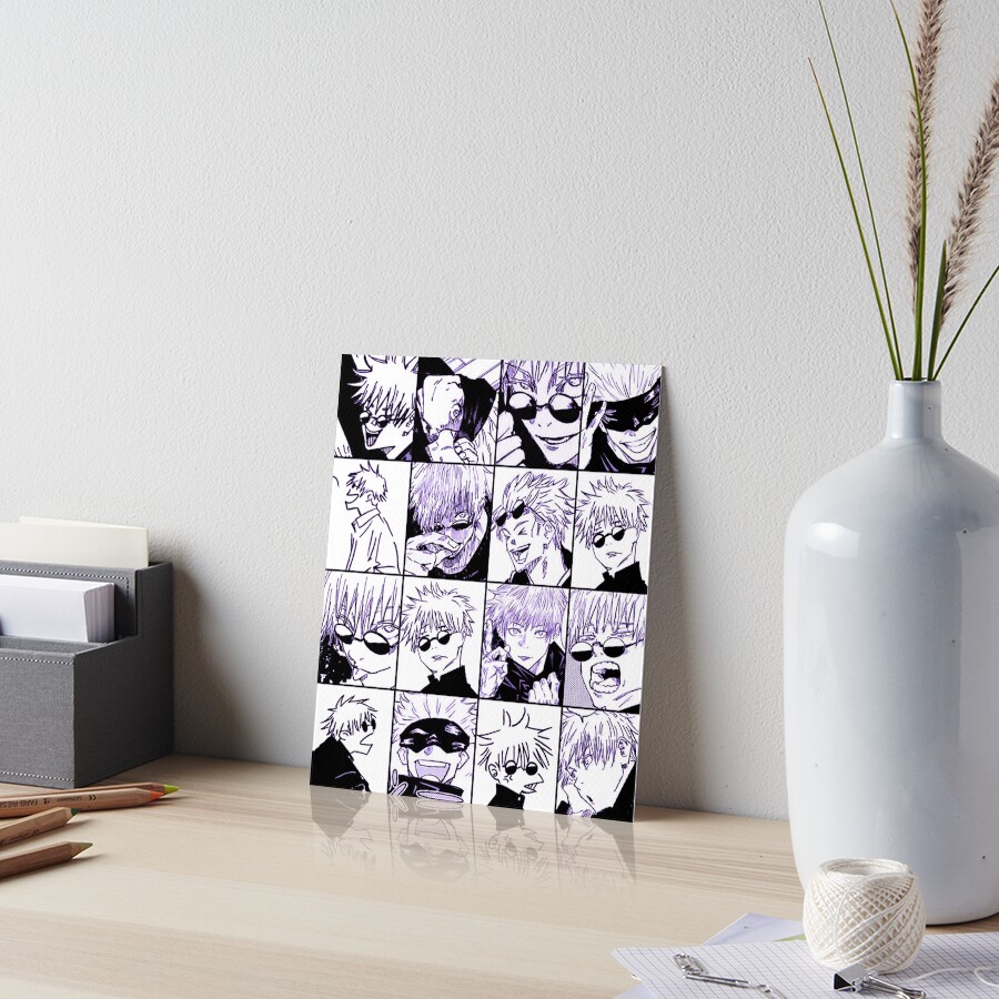 "Gojo Satoru manga collage - color version" Art Board Print by ...