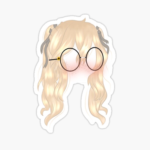 "Anime hair: anime girl" Sticker for Sale by iAnime | Redbubble
