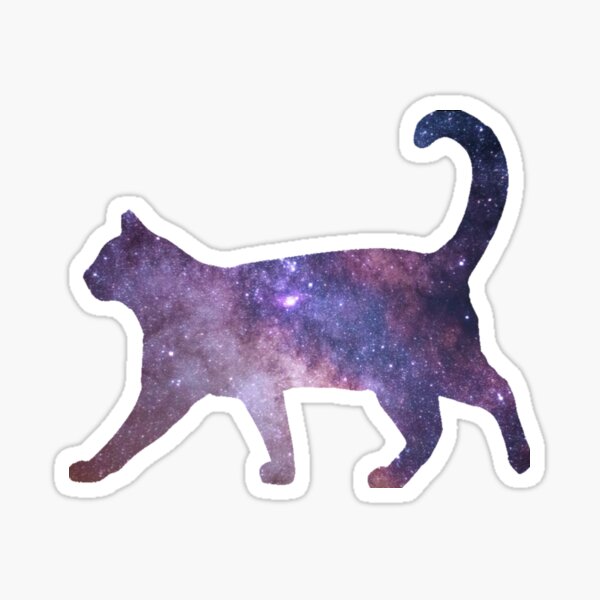 "Galaxy cat" Sticker for Sale by MeikoDesign | Redbubble
