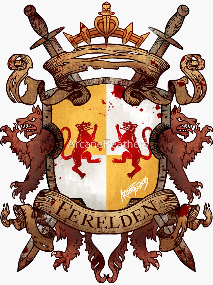 "Dragon Age: Ferelden Heraldry " Sticker for Sale by ArcaneFeathers ...