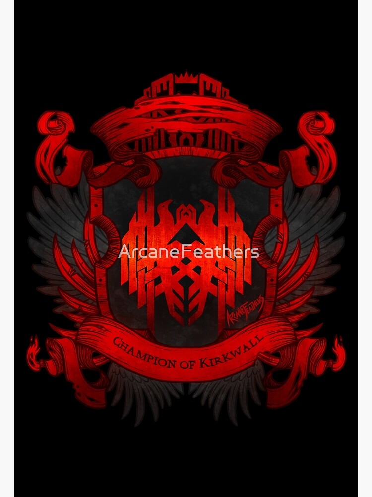 "Dragon Age: Champion of Kirkwall" Poster for Sale by ArcaneFeathers ...