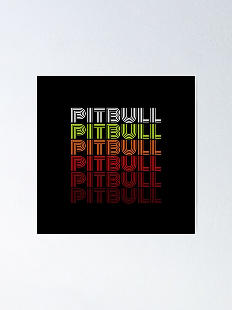 "Pitbull Singer Vintage" Poster for Sale by nudgeforgood | Redbubble