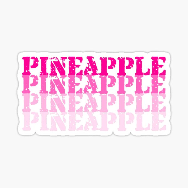 "Pretty Pink Pineapple" Sticker for Sale by Ashia101 | Redbubble