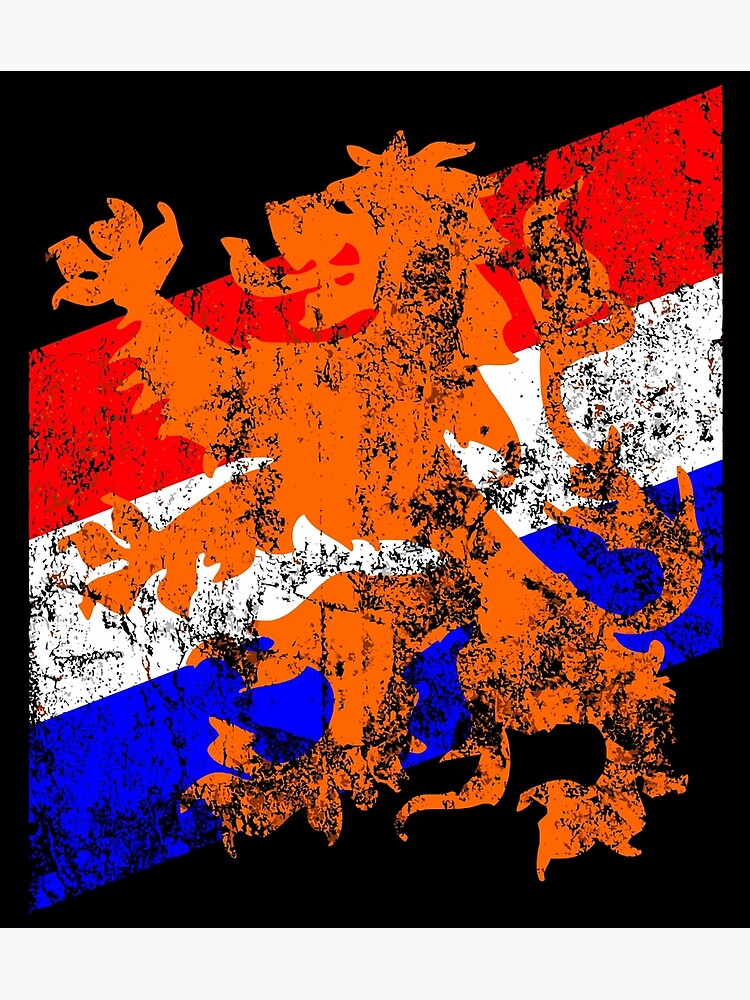 "Nederland Soccer Jersey Style Vintage Holland Netherlands" Poster for ...