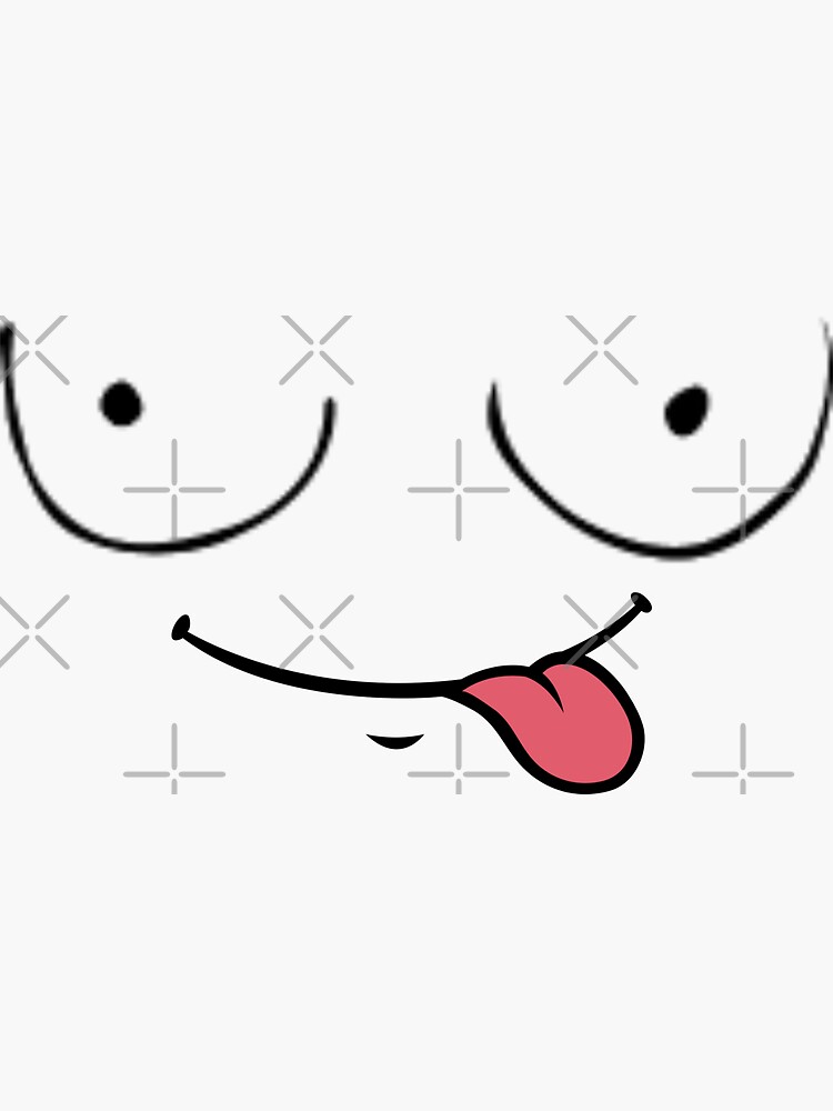 "Happy Smiley Face Boobies" Sticker for Sale by CBCreations73 | Redbubble