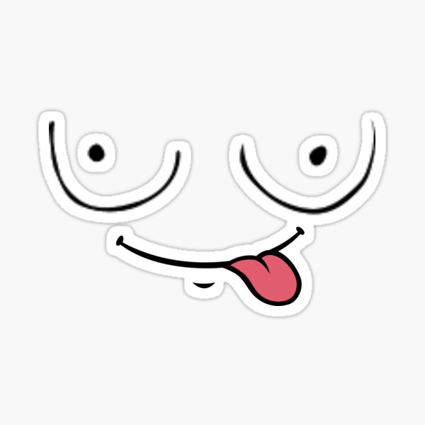 "Happy Smiley Face Boobies" Sticker for Sale by CBCreations73 | Redbubble